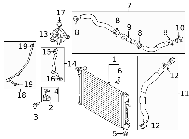 Genuine Upper Hose for 2018-2021 Hyundai Tucson | Part# 25414-D9500 ...