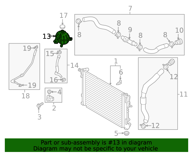 25431-D3500 - Engine Coolant Reservoir 2018-2021 Hyundai Tucson ...