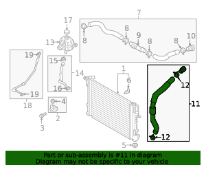 2018-2021 Hyundai Tucson Lower Hose 25410d9500 | Retail Performance ...