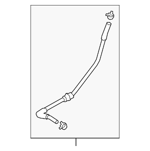 2016-2021 Hyundai Tucson Engine Coolant Overflow Hose 25451-D3000 ...