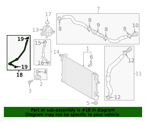 2016-2021 Hyundai Tucson Engine Coolant Overflow Hose 25451-D3000 ...
