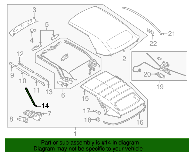 Genuine OEM Lower Weather-Strip Part# LR081722 Fits 2017-2019 Land ...
