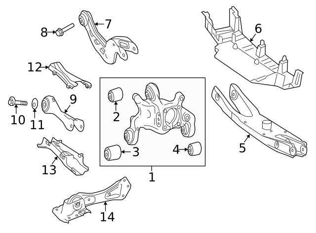 247-350-22-00 - Suspension Knuckle 2019-2022 Mercedes-Benz A 220 ...