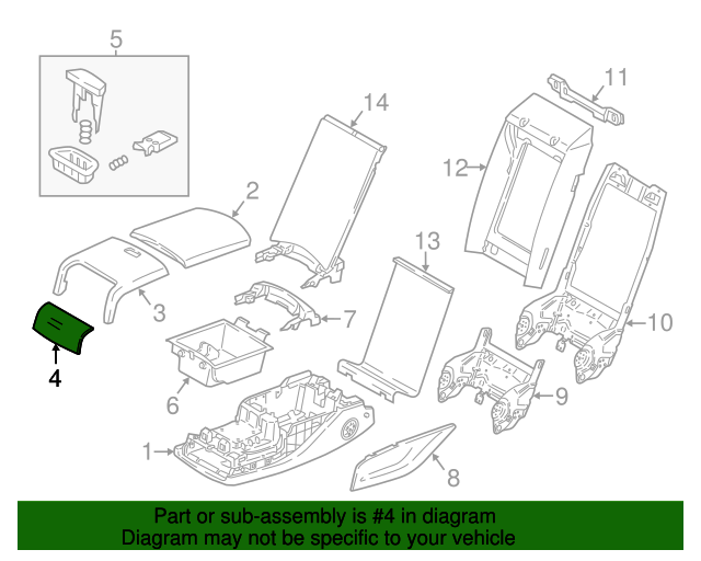 52-20-7-407-705 - Cover Panel - 2016-2022 BMW | BMW Parts Exchange