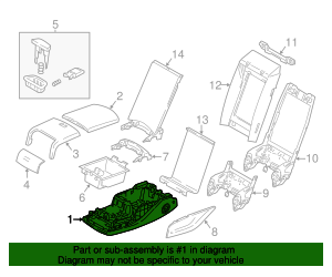 2016-2022 BMW Armrest lower leather 52-20-7-440-532 | AutoNation Parts