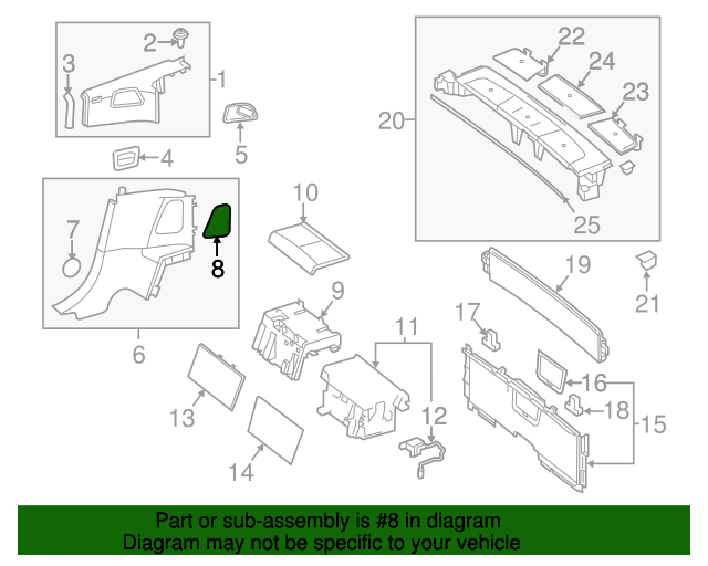 231-690-06-30-9051 - Speaker Cover 2013-2020 Mercedes-Benz | Mercedes ...