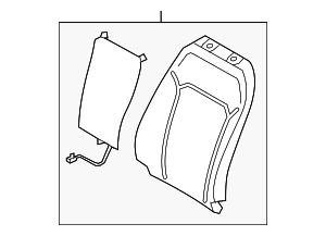 2017-2020 Ford Seat Back Pad HS7Z-54632A23-C | QuirkParts