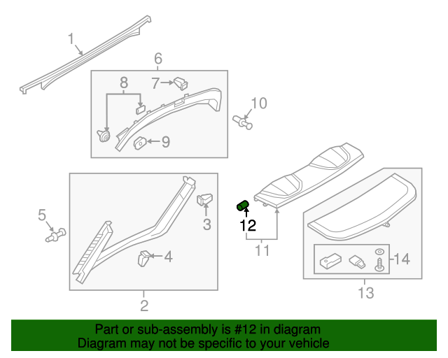 8S8-867-649 - Front Cover Insert 2016-2023 Audi | Audi OEM Parts