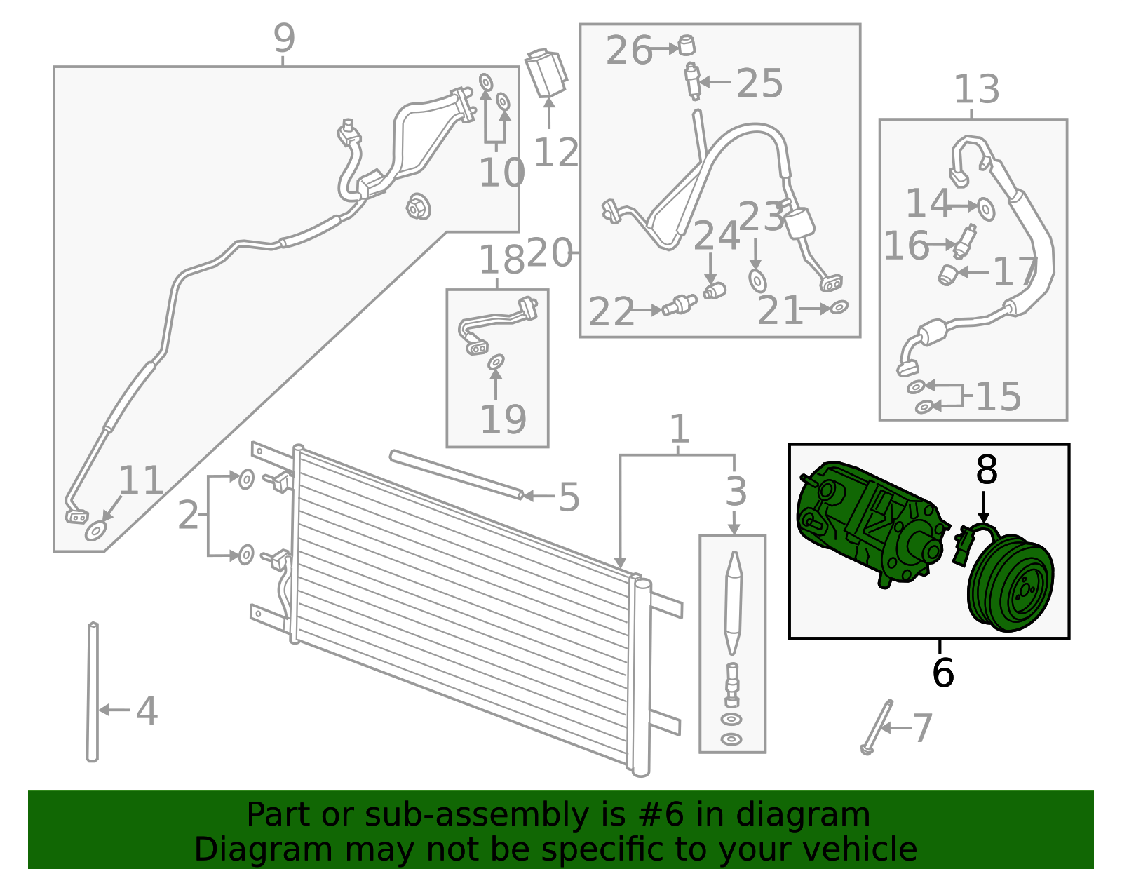 Genuine OEM Ford Part - Compressor Assembly LC3Z-19703-H | Genuine OEM Ford Parts & Accessories