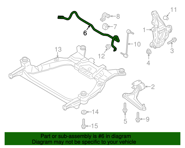 2013-2020 Ford Fusion Stabilizer Bar DG9Z-5482-C | OEM Parts Online