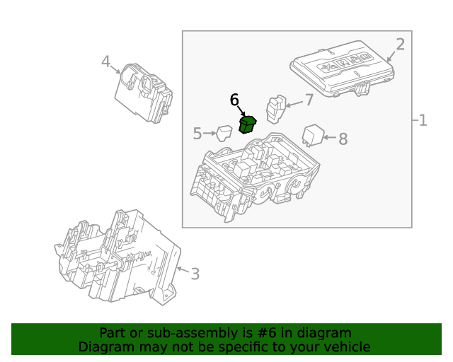 2018-2023 GM 70 Amp Fuse 84070913 GM | GMPartsDirect.com