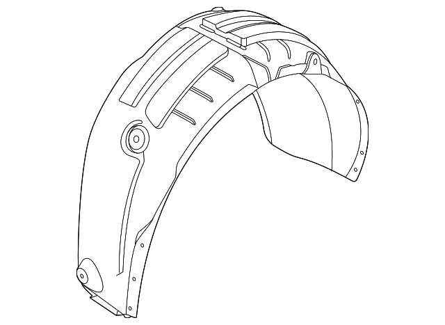 86821-L3000 - Wheelhouse Liner 2021-2024 Kia K5 | Kia.Parts Store