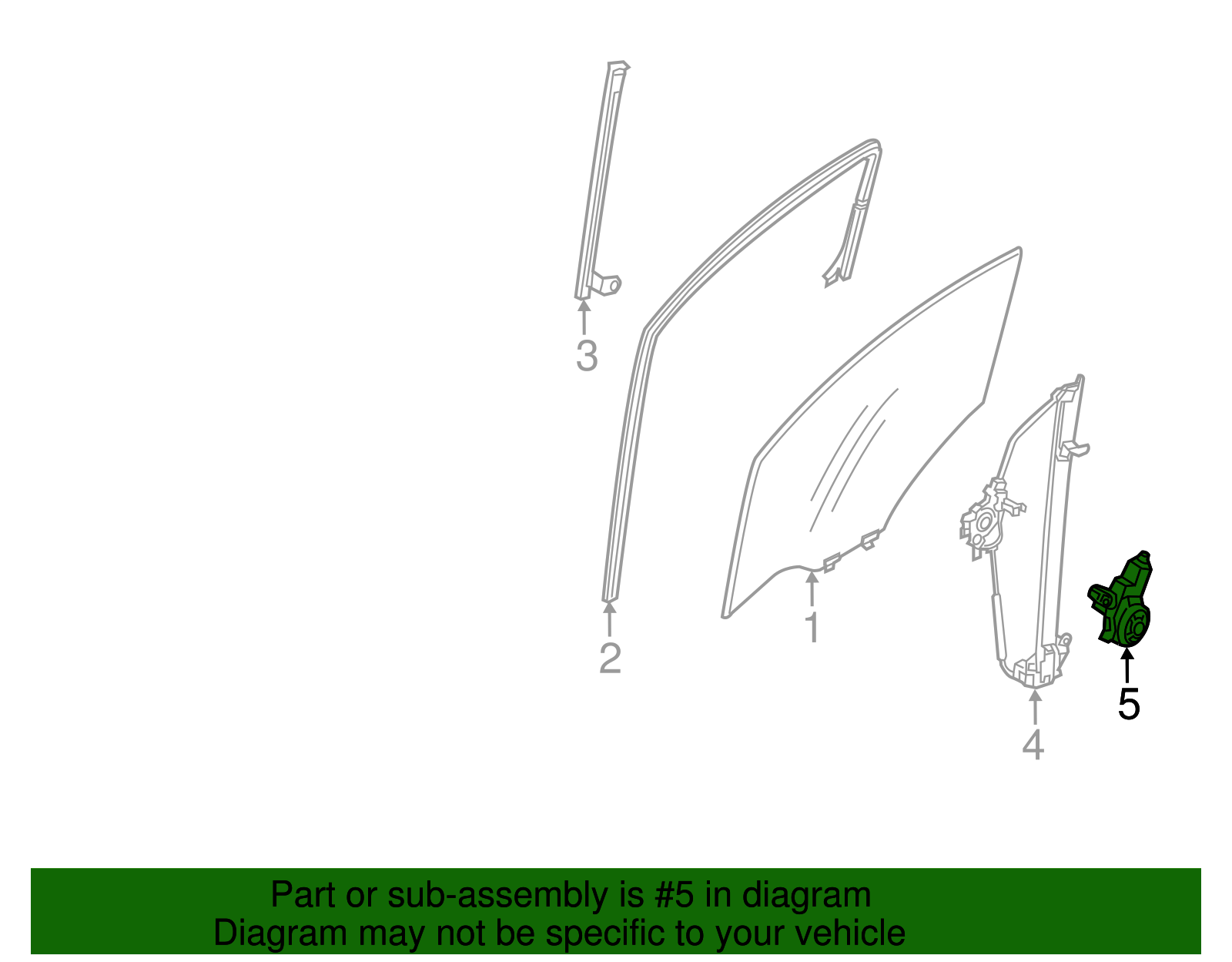 80731-JX30A - 2013-2021 Nissan NV200 - Window Motor | Anicra Nissan Parts