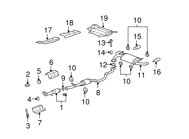 18181-RWC-A00 - Converter Shield 2007-2012 Acura RDX | AutoNationParts.com
