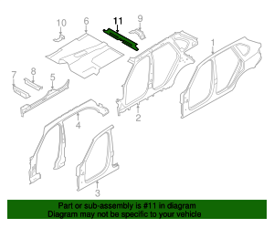 41117174372 - 2007-2019 BMW Rear Cross-Member (41-11-7-174-372) | BMW ...