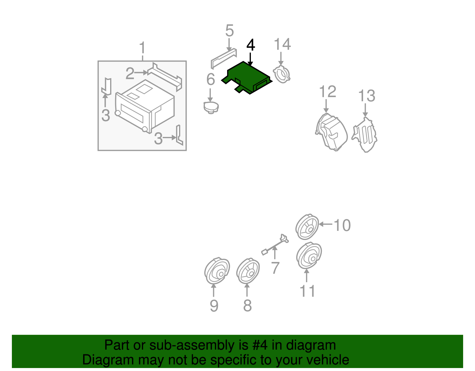 2007-2009 Hyundai Santa Fe Amplifier 00267-77004 | OEM Parts Online