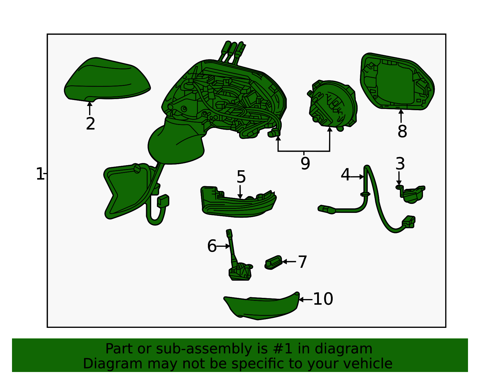 2021-2023 Toyota Mirai 2021-2023 Toyota Mirai - Mirror Assembly 87910 ...