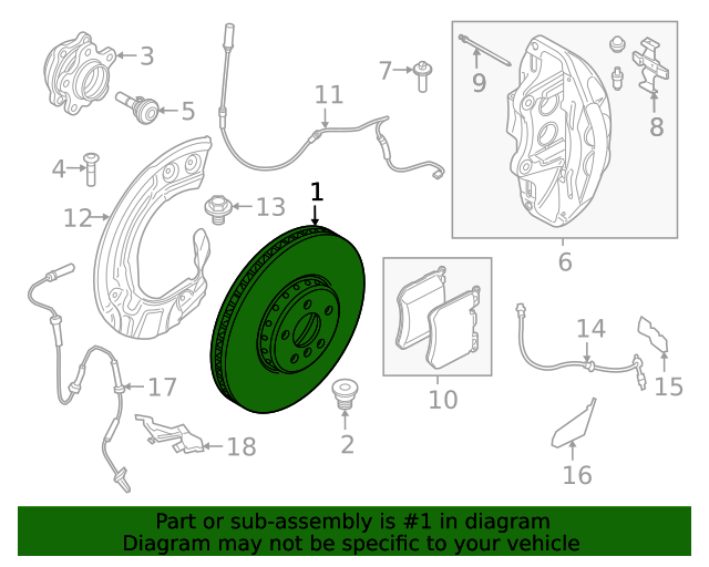 34-10-6-887-657 - Disc Brake Caliper 2020-2023 BMW | AutoNationParts.com