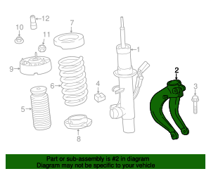 31126851591 - 2014-2019 BMW Strut Mount (31-12-6-851-591) | BMW of ...