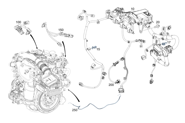 2014-2021 Mercedes-Benz Engine Wiring Harness 270-150-29-00 | Mercedes ...