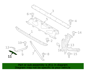 51648494257 - 2019-2024 BMW Lower Reinforced Bracket (51-64-8-494-257 ...