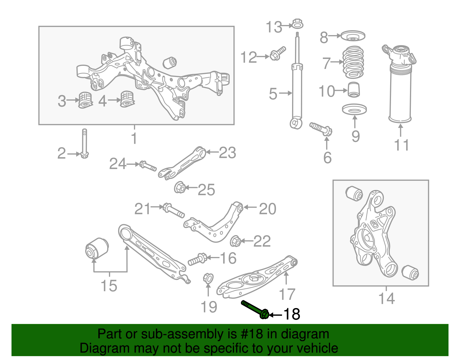 2016-2025 GM M14x2x106 Multi-Purpose Bolt 11610890 GM | GMPartsDirect.com
