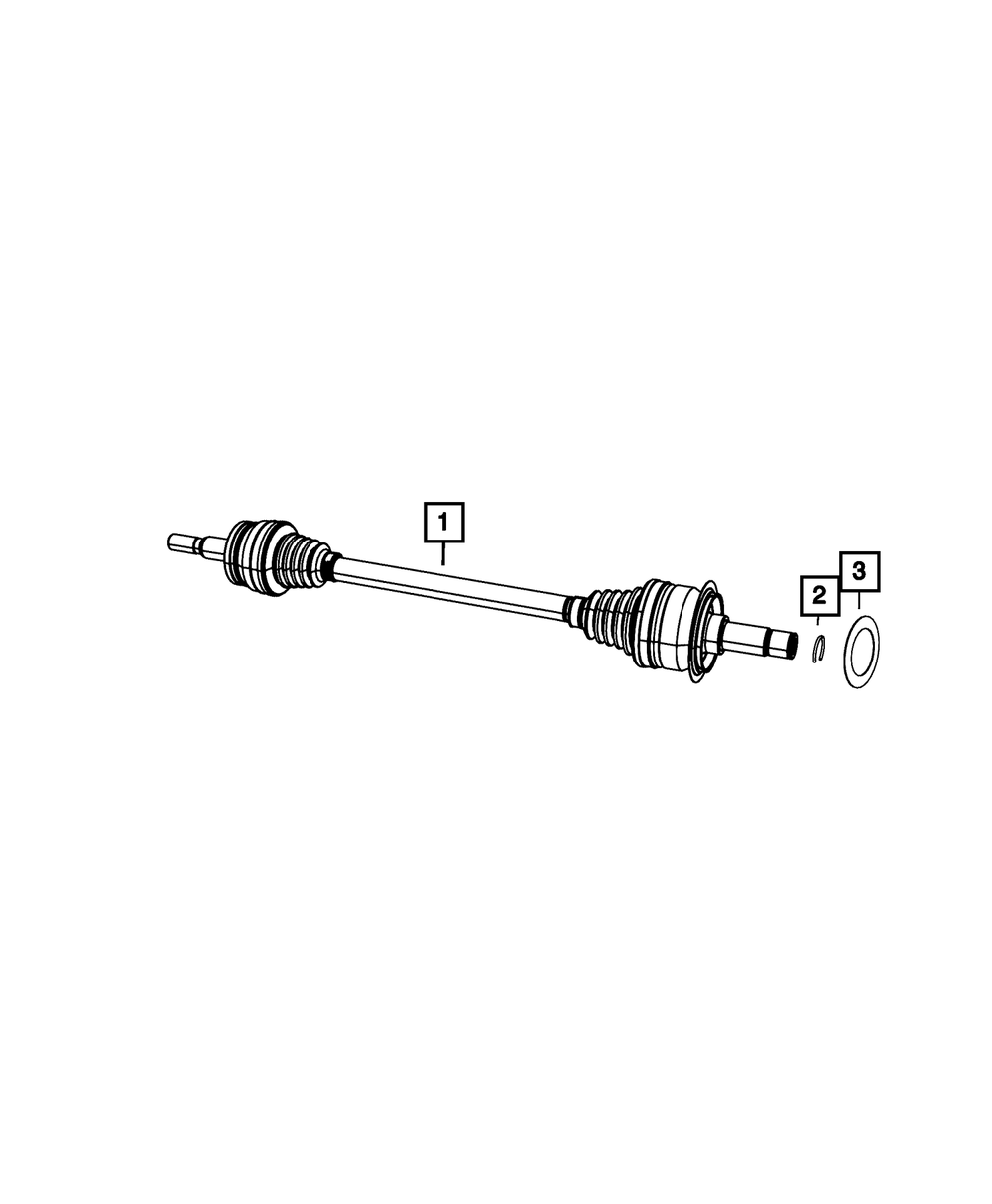 2009-2014 Mopar Axle Half Shaft, Right 4578732AE | QuirkParts