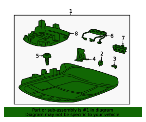 Console Assembly Overhead ML3Z-18519A70-ECY | TascaParts.com