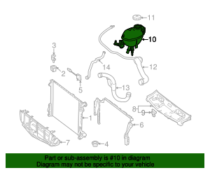 Expansion Tank / Radiator Expansion Tank 2025000649, 202 500 06 49 Used ...