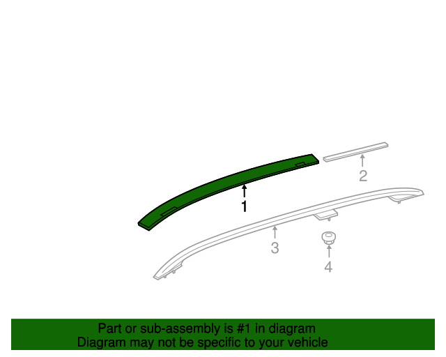 166-690-02-80 - Roof Molding 2013-2019 Mercedes-Benz | AutoNationParts.com