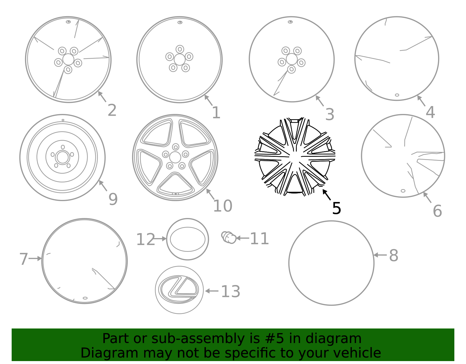 2013-2014 Lexus Wheel, Alloy 4261A-30193 | SSL Parts