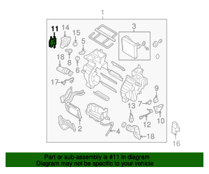 97154-2H000 - HVAC Air Inlet Door Actuator 2007-2012 Hyundai Elantra ...