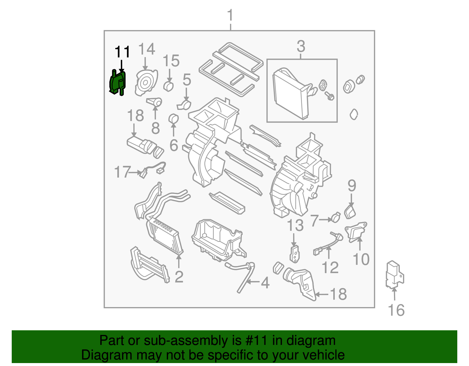 Hyundai - 97154-2H000 - HVAC Air Inlet Door Actuator - 2007-2012 ...