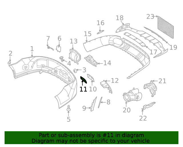 290-885-37-01 - Bumper Impact Absorber 2019-2023 Mercedes-Benz ...