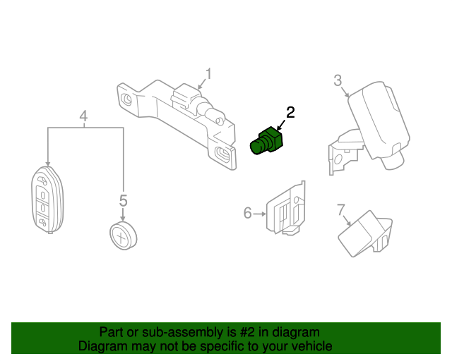 2007-2019 Nissan Switch Bezel Screw 01454-N5041 | TascaParts.com