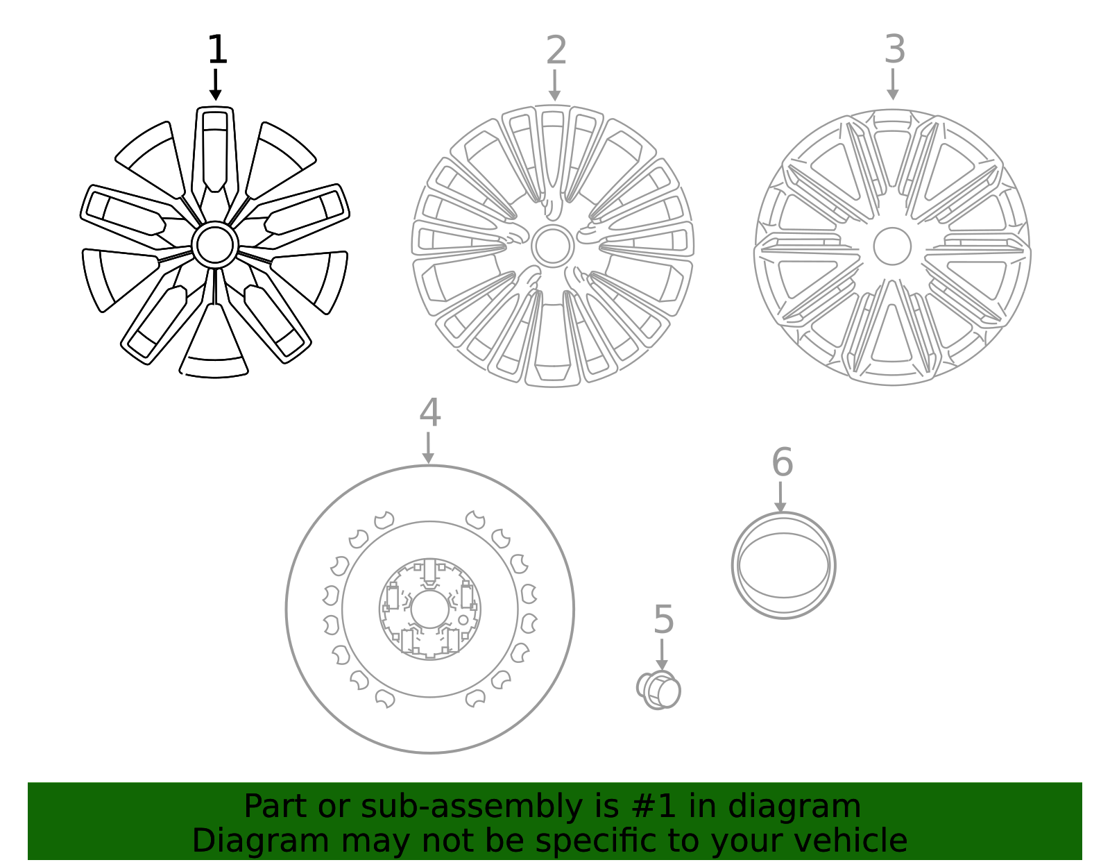 2019-2022 Toyota Avalon Wheel Alloy 17 Inch 42611-07141 | Toyota Parts ...