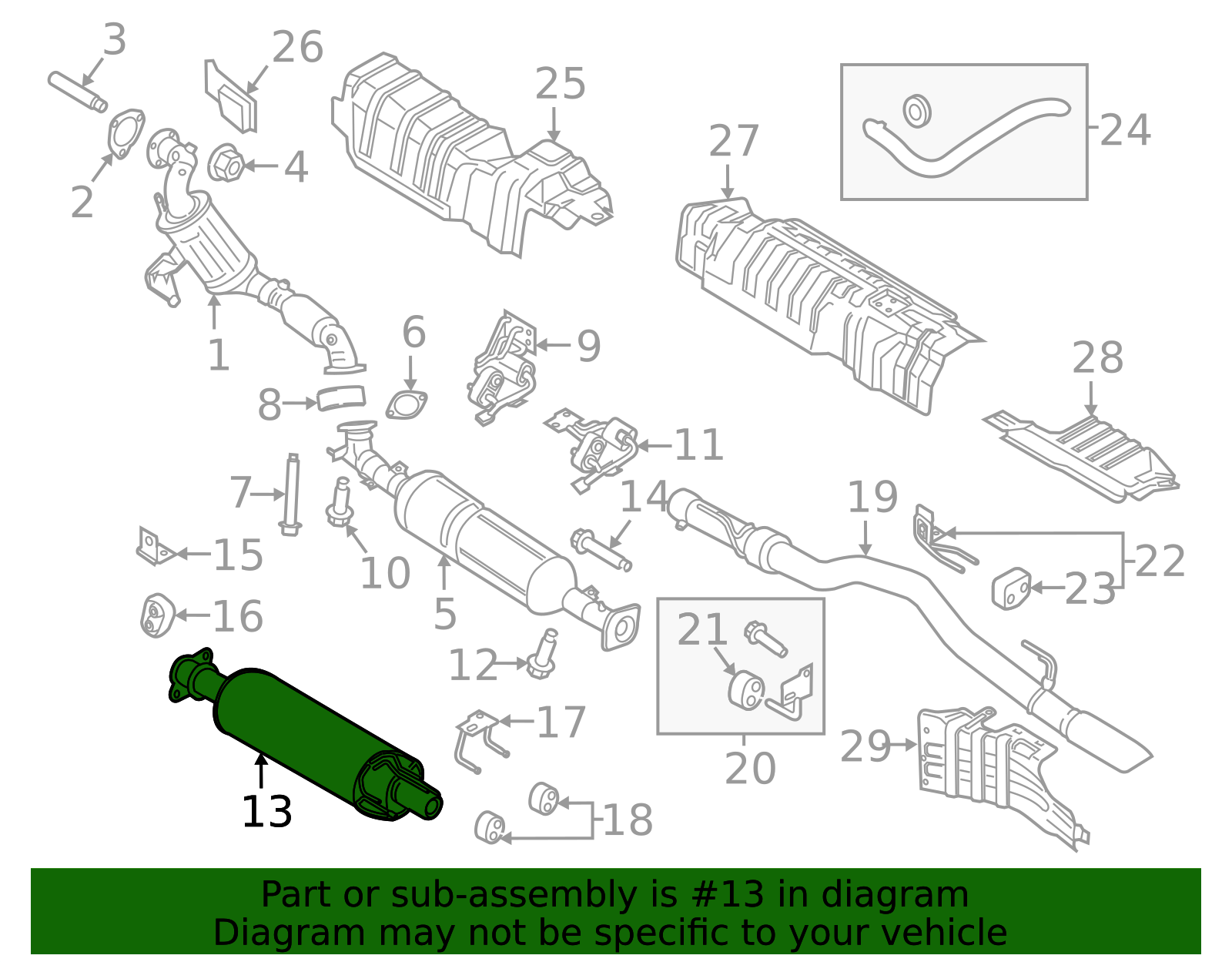 CK4Z-5230-C - 2015-2019 Ford - Muffler | My Ford Parts