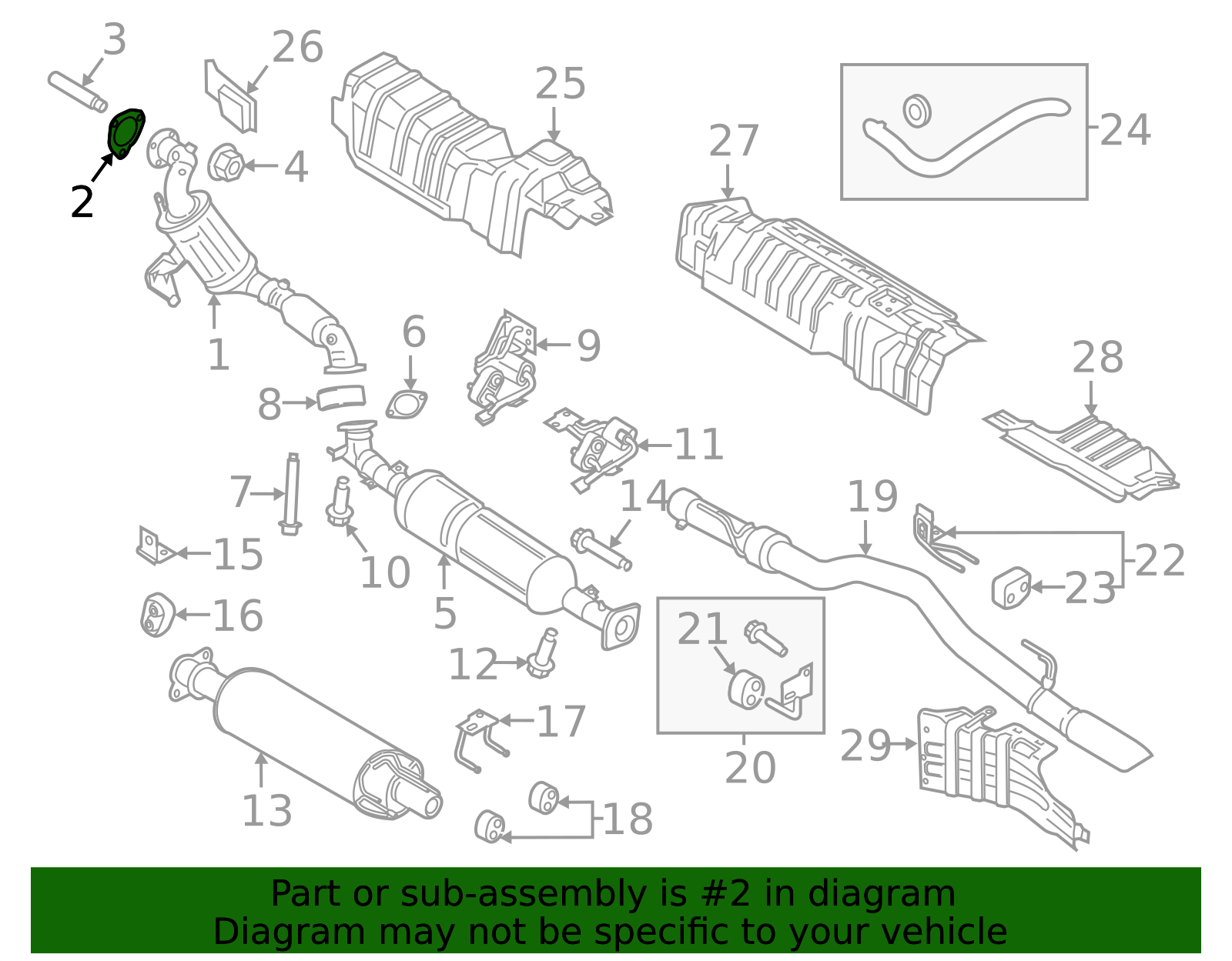2015-2019 Ford Catalytic Converter Gasket CK4Z-9450-B | Ford OEM Parts ...