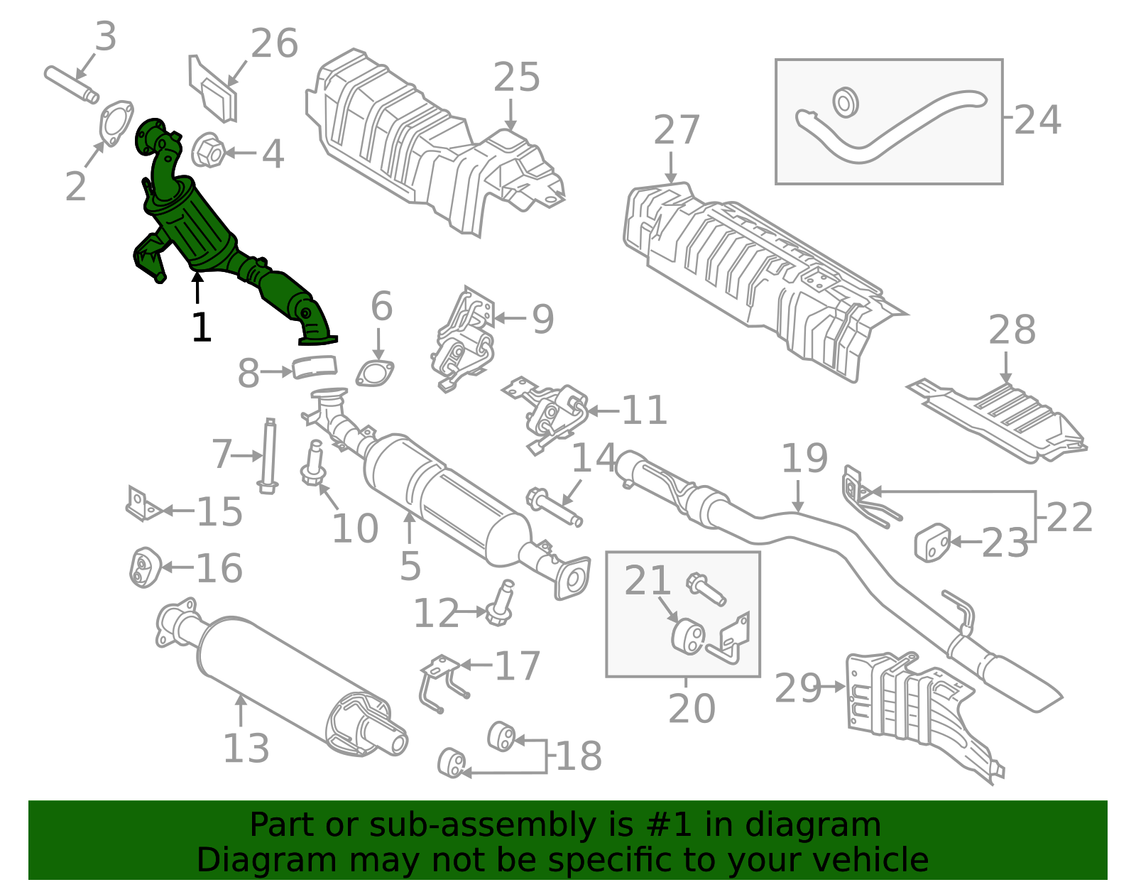 GK4Z-5H270-A - Catalytic Converter 2016-2019 Ford | Ford Parts Direct