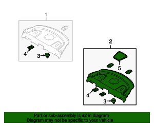 85610-2M101-9P - Pkg Tray Trim - 2013-2016 Hyundai Genesis Coupe ...