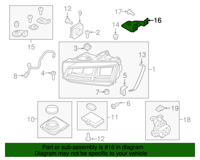 8S0-941-356-A - Retainer Plate 2016-2023 Audi | Audi OEM Parts
