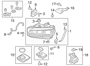 4G8-806-305 - Headlamp Assembly Spacer 2012-2023 Audi | AutoNationParts.com