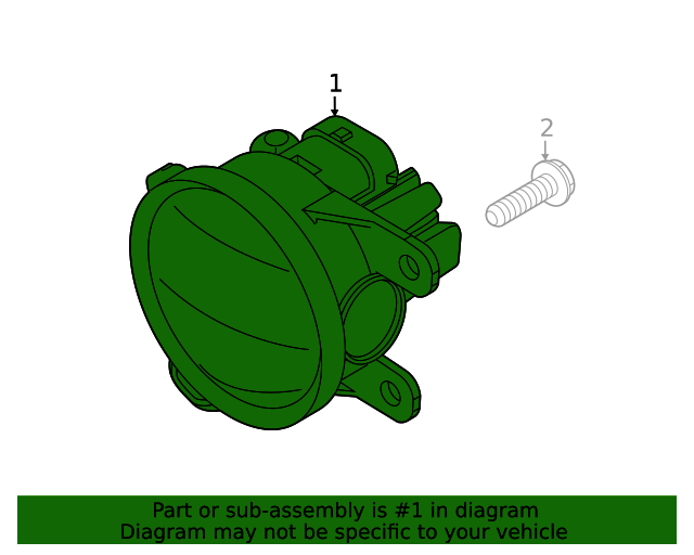 2019-2022 Volvo Fog Lamp - Driver's Side (LH) 32228883 | TascaParts.com