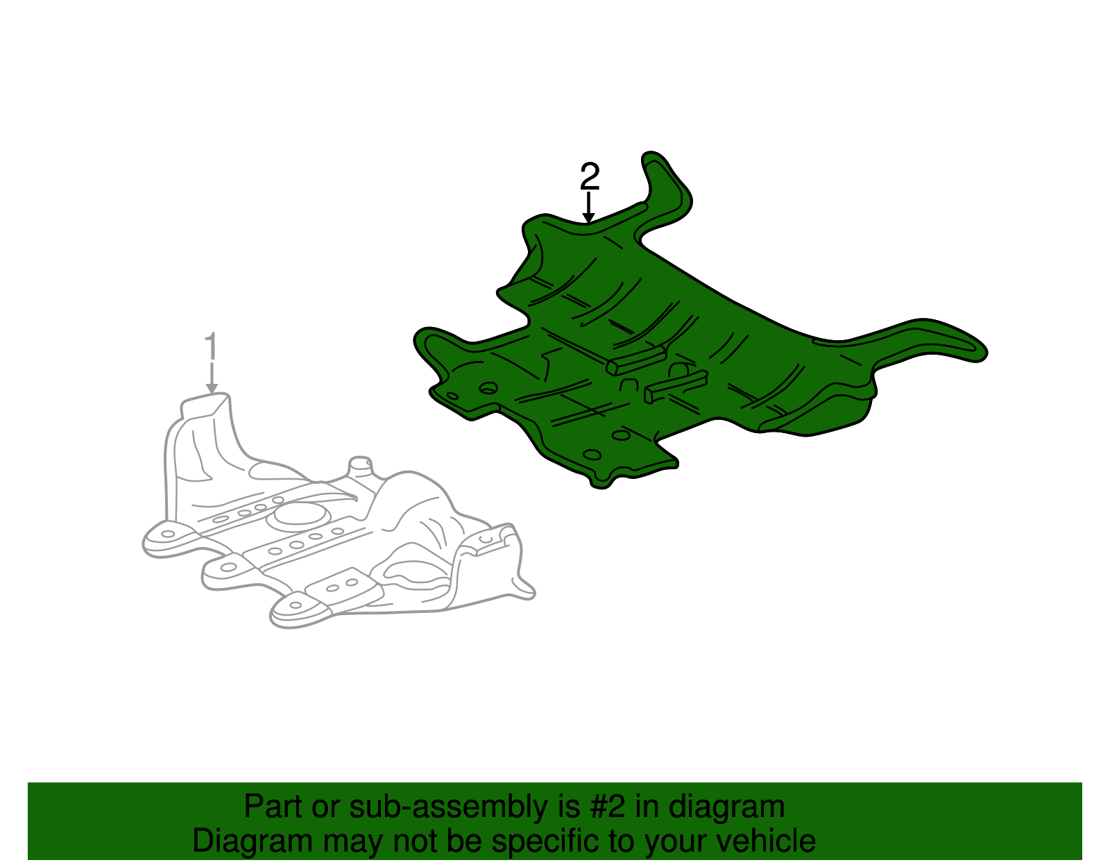 Genuine Toyota Splash Shield part# 51420-60010 for 1998-2007 Toyota ...