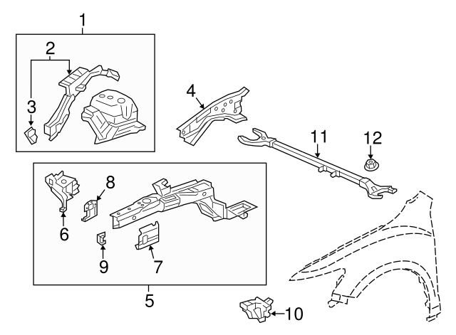 2014-2016 Acura RLX Support Bracket 04608-TY2-A00ZZ | AutoNation Parts