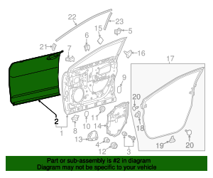 Lexus OEM Outer Panel Part# 67112-0E070 | OEM Vehicle Parts
