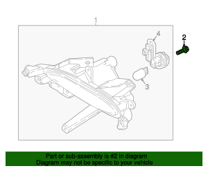 2002-2023 Mazda Handle, Inside Screw 9986-50-516 | OEM Parts Online