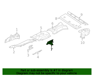 Genuine BMW 51-75-7-428-399 | Heat Shield Bracket | FREE Shipping on ...