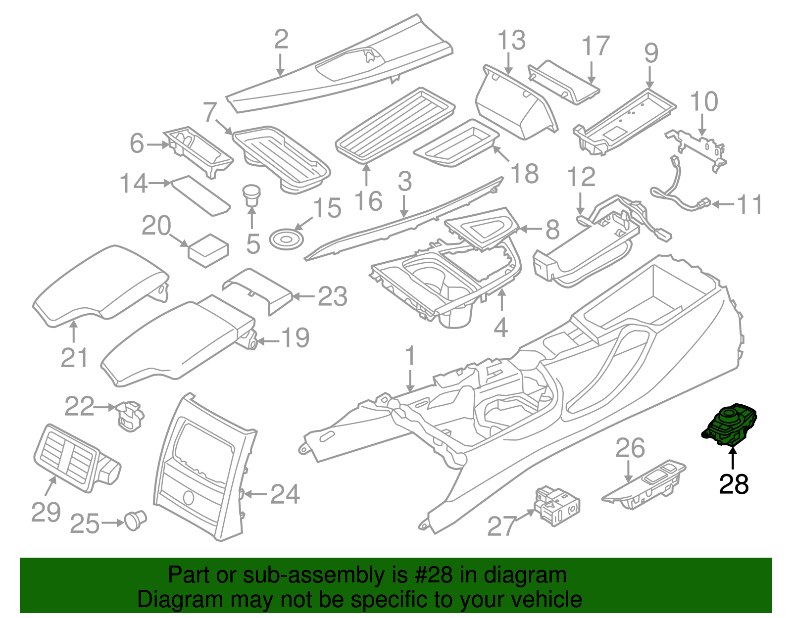 65825a3b1e6 - 2014-2023 BMW Infotainment Display Control Switch (65-82 ...