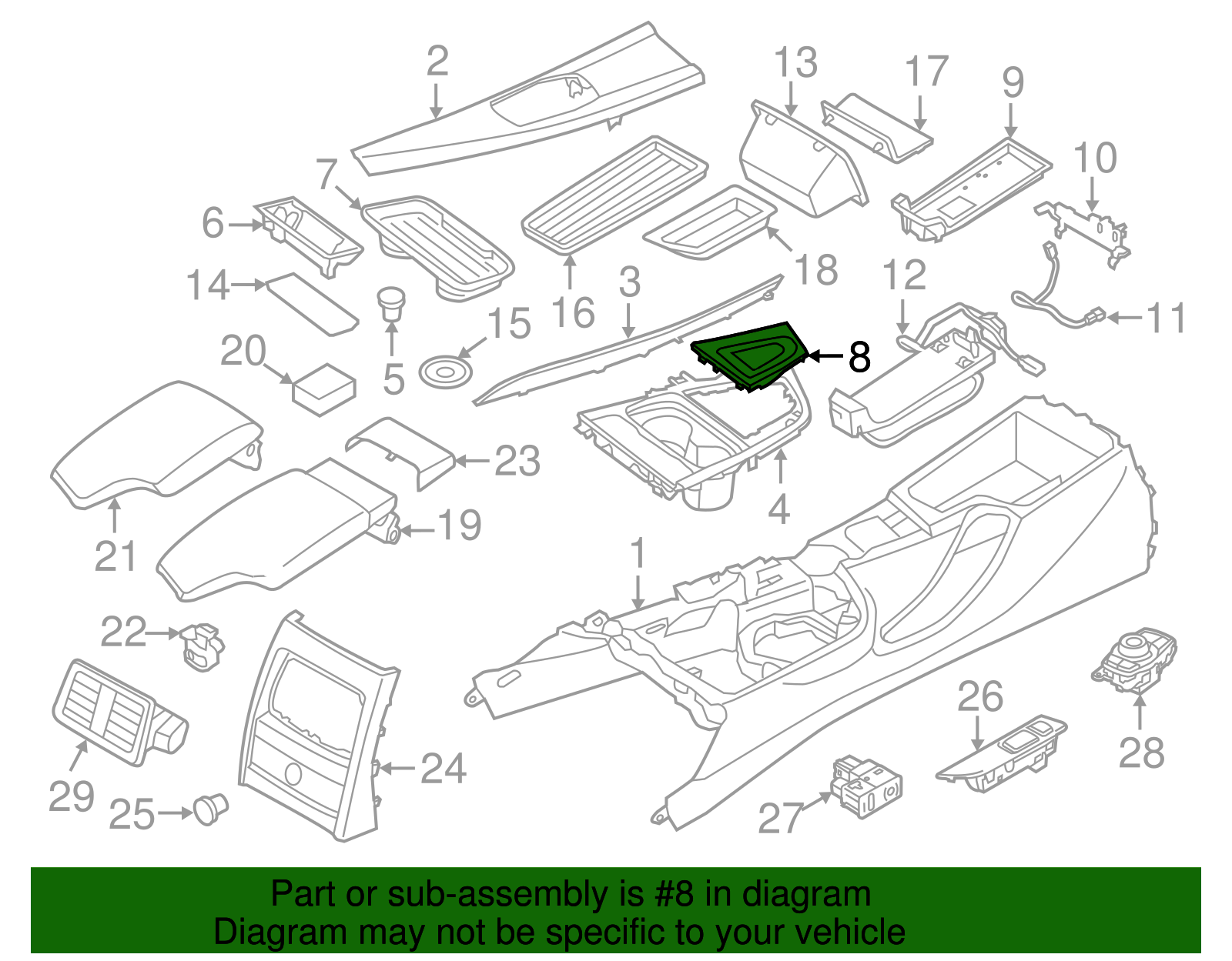 51169234131 - 2012-2020 BMW Trim Cover (51-16-9-234-131) | BMW of South ...